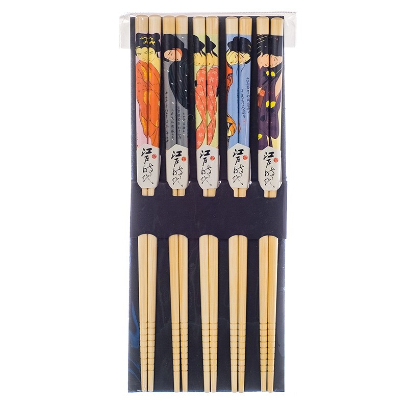 Hashi - Conjunto 5 pares - "Genji" :: ASIA SHOP