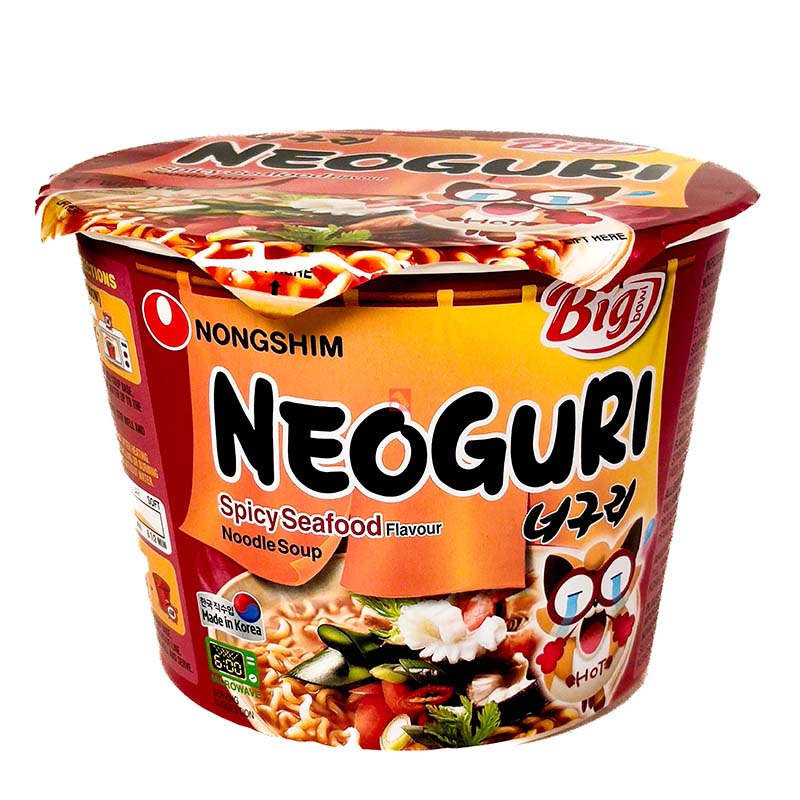 Lámen Coreano Neoguri Big Bowl - Sabor Frutos do Mar Apimentado - 114g ...