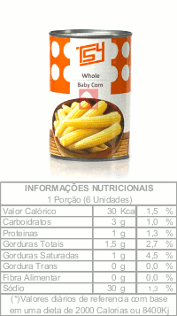 Mini Milho em Conserva - Baby Corn 425g :: ASIA SHOP